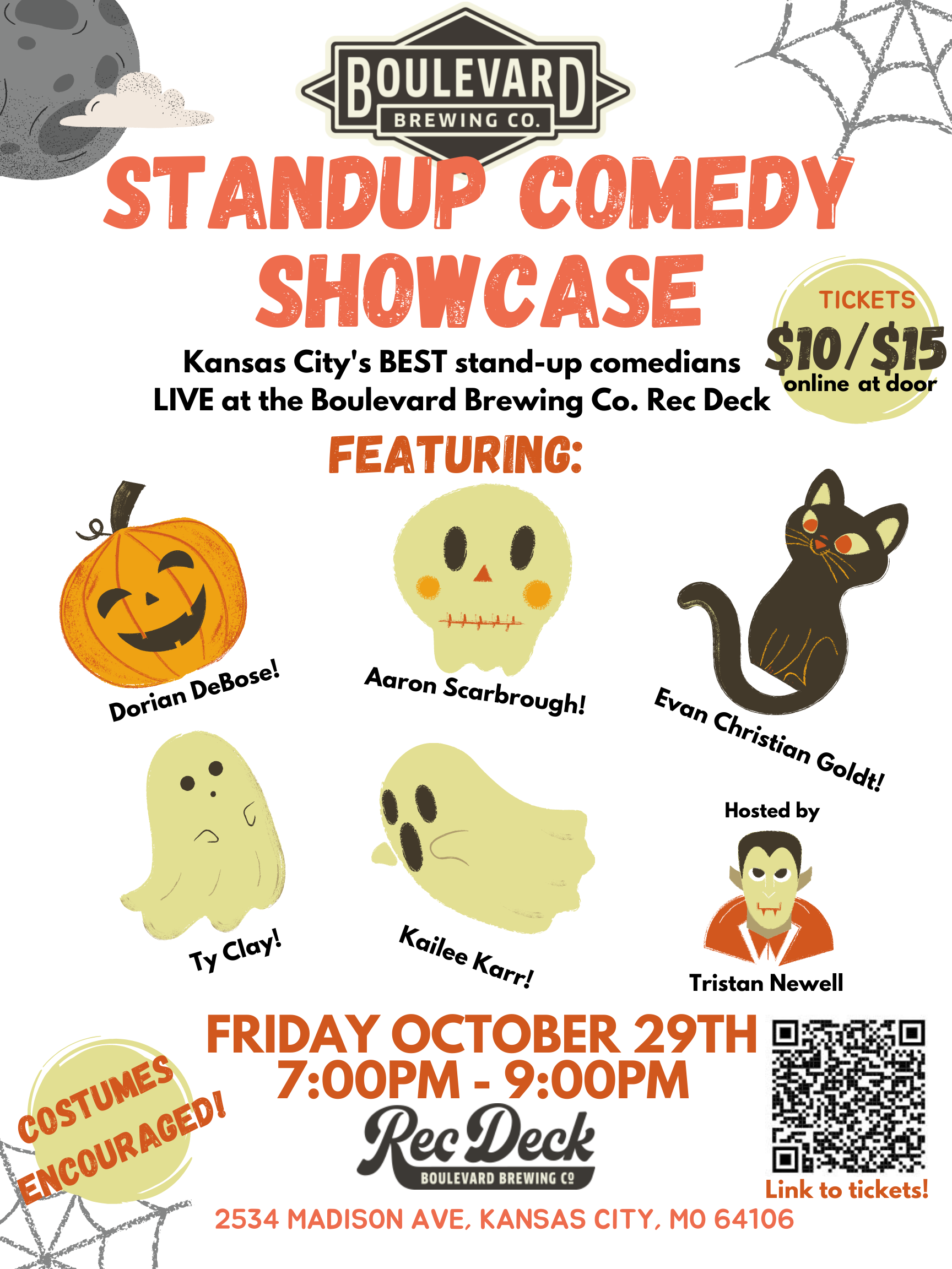 Standup Comedy Showcase LIVE in the Rec Deck! - Boulevard Brewing Co.