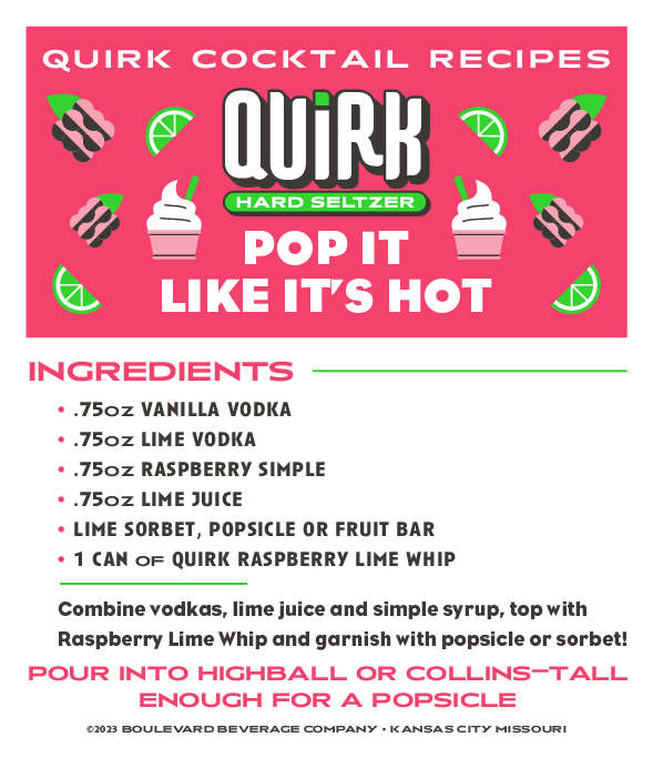 Quirk Hard Seltzer | Cocktail Recipes - Boulevard Brewing Company