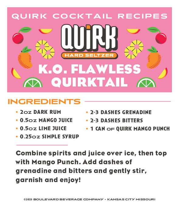 Quirk Hard Seltzer | Cocktail Recipes - Boulevard Brewing Company