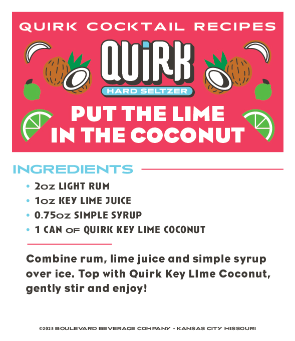 Quirk Hard Seltzer | Cocktail Recipes - Boulevard Brewing Company