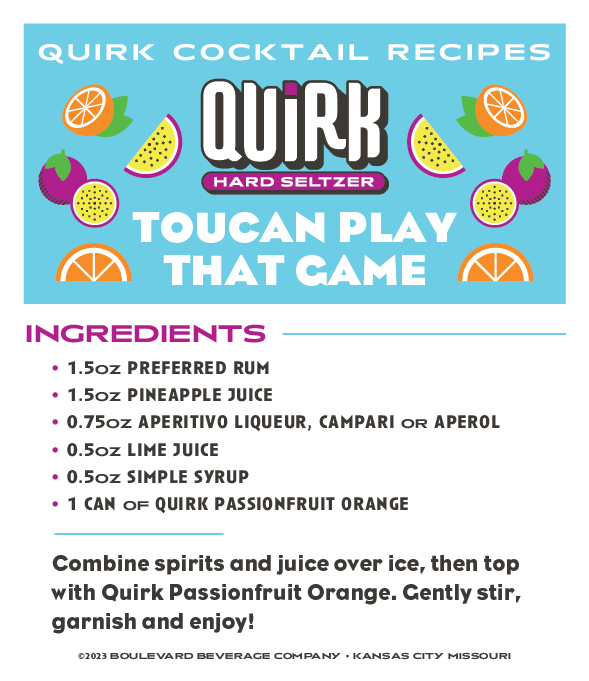 Quirk Hard Seltzer | Cocktail Recipes - Boulevard Brewing Company