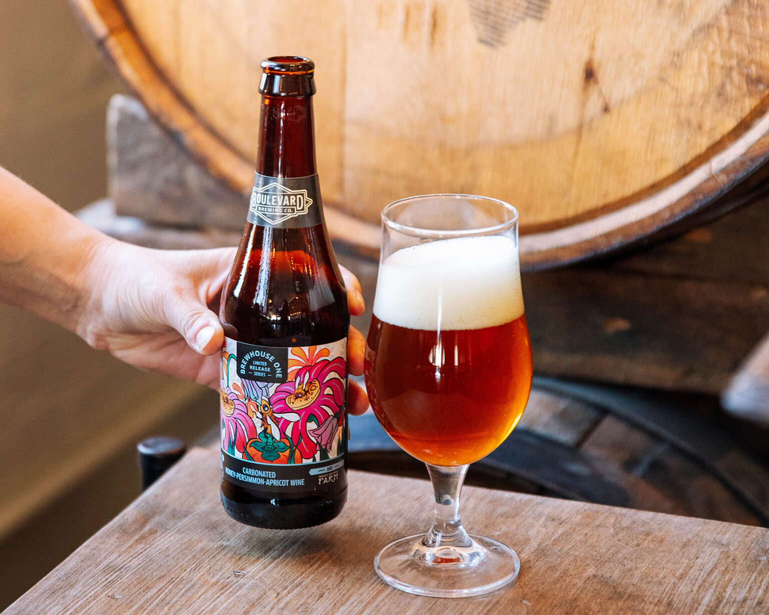 Brewhouse One: Honey Persimmon Apricot Wine - Boulevard Brewing Co.